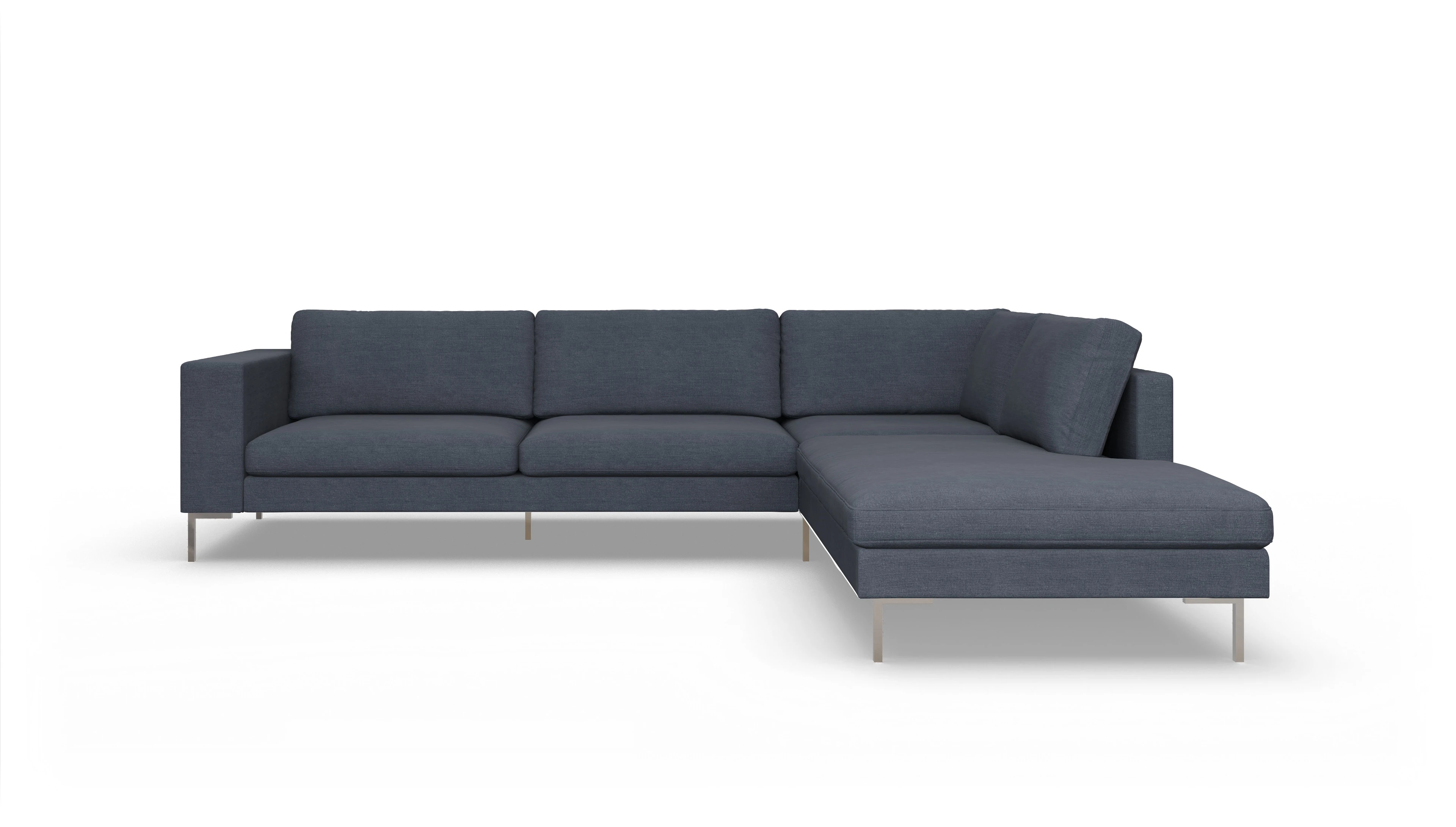 Design Stoffsofa Paludan Stoff blau | VON WILMOWSKY
